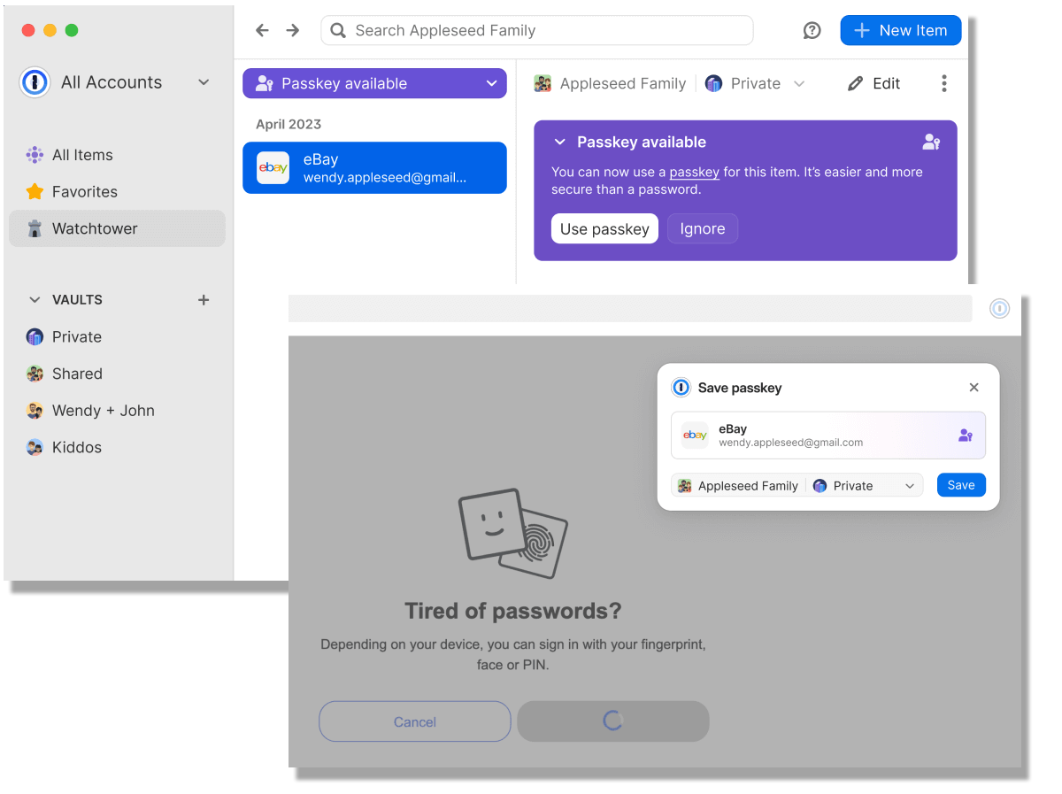 1Password公測Web版通行密鑰方案 | iThome